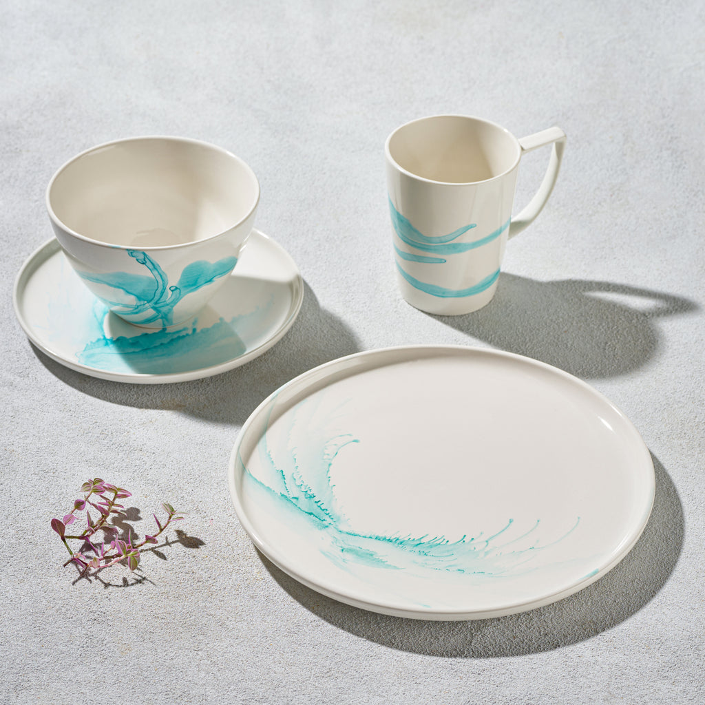 Sunset Blue, 16 Pc Dinnerware Set – Vikko