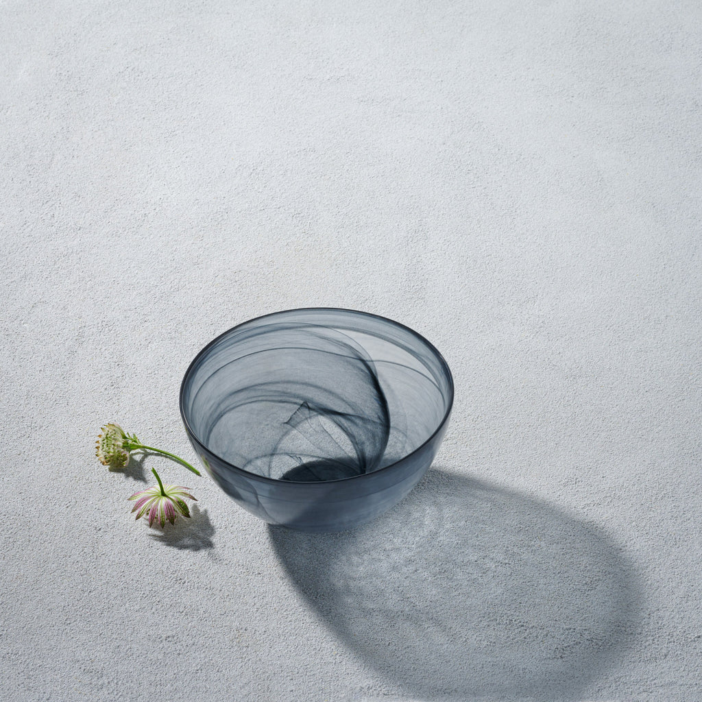 Alabaster, Frosted Swirl Soup Bowl – Vikko